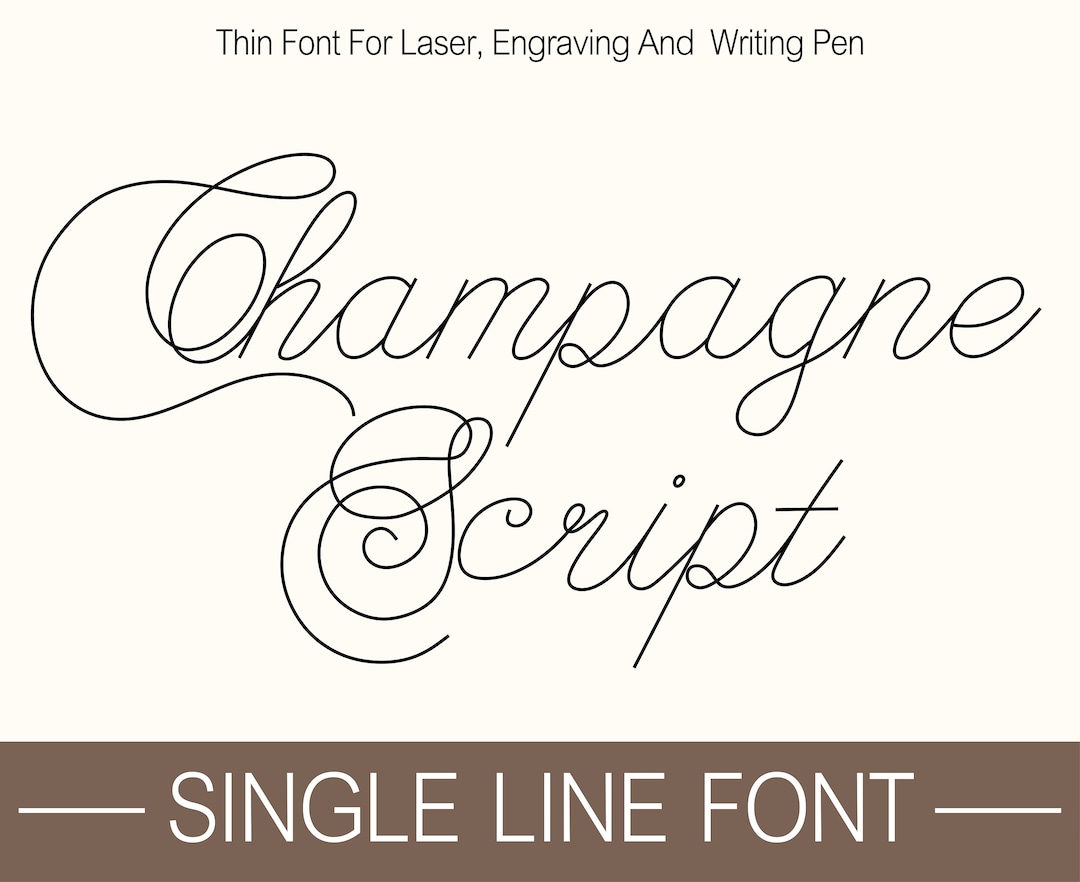 Single Line Font Font for Laser Engraving Font Single Stroke Font Stick ...