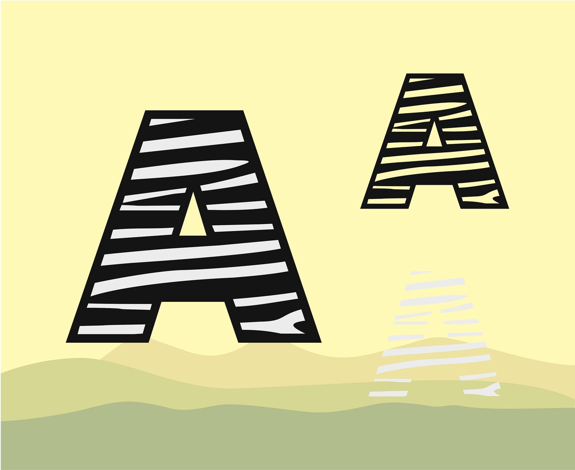 Zebra Font Animal Font Safari Font Zebra Print Font Zebra - Etsy