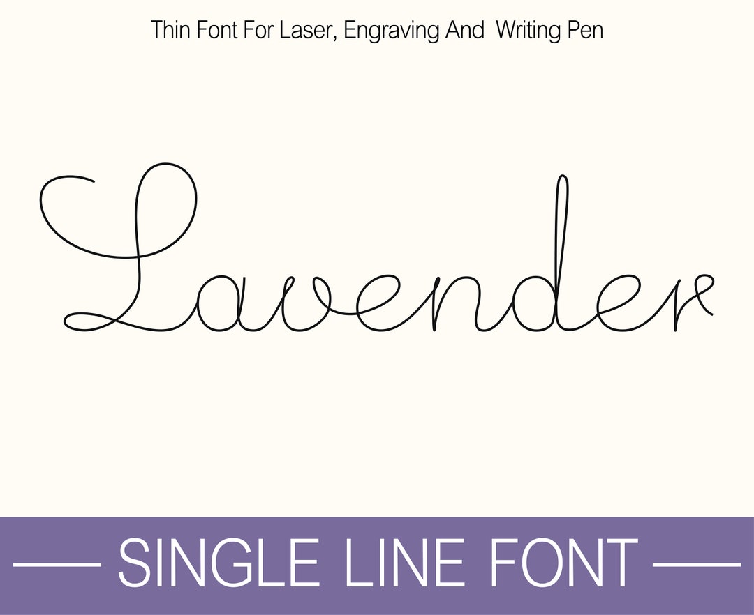 Single Line Font Engraving Font Single Stroke Font Stick Font Single ...