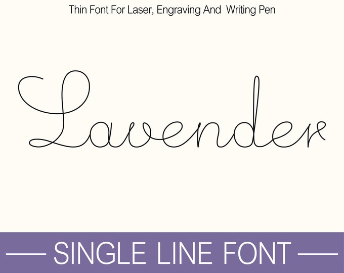 Single Line Font Cursive Engraving Font Single Stroke Font Stick Font ...