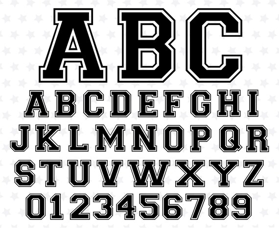 Varsity Font Varsity Letters Font Varsity Script Font College | Etsy