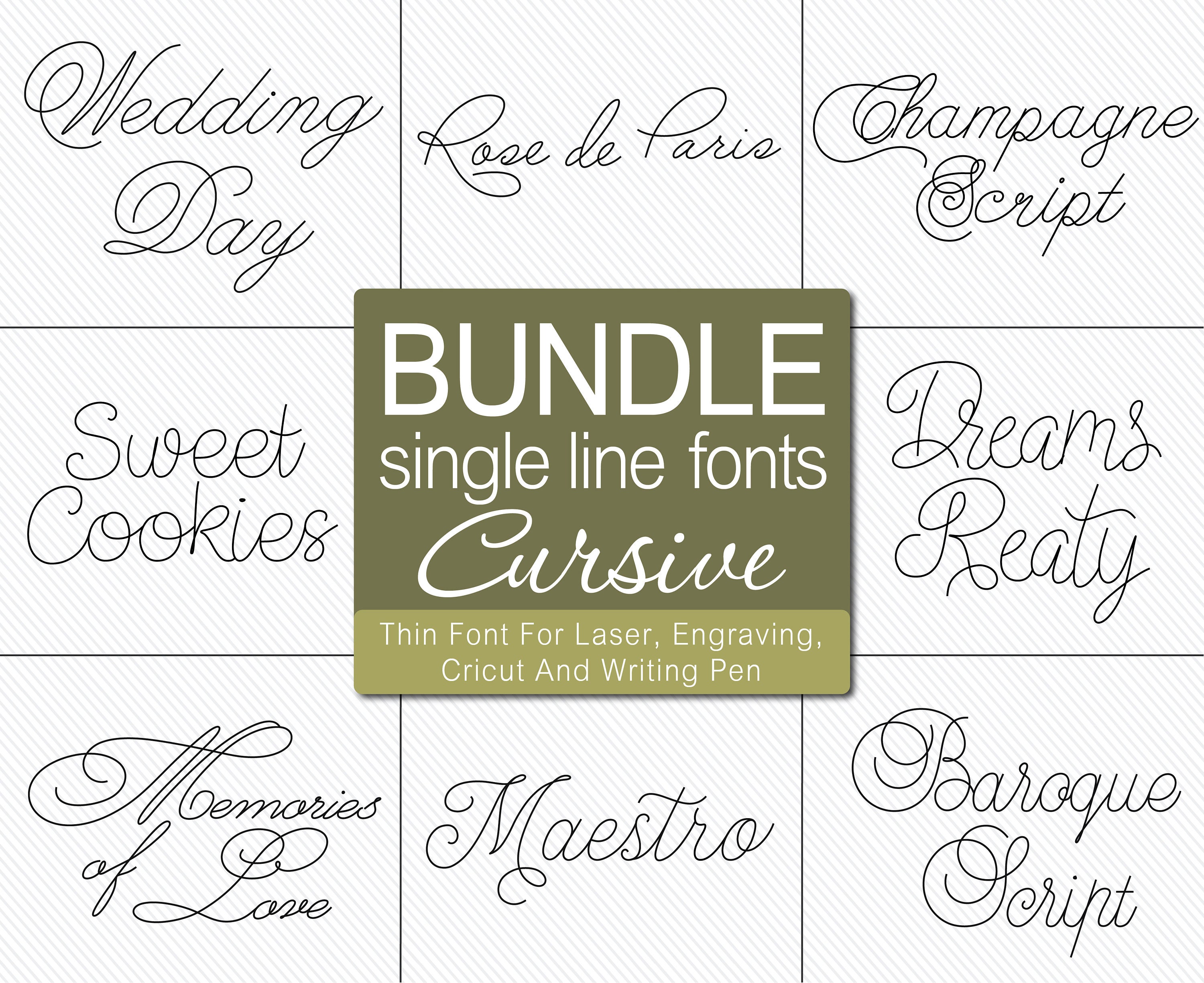 Cursive Engraving Fonts
