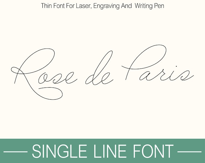 Single Line Font Cursive Engraving Font Single Stroke Font Stick Font ...
