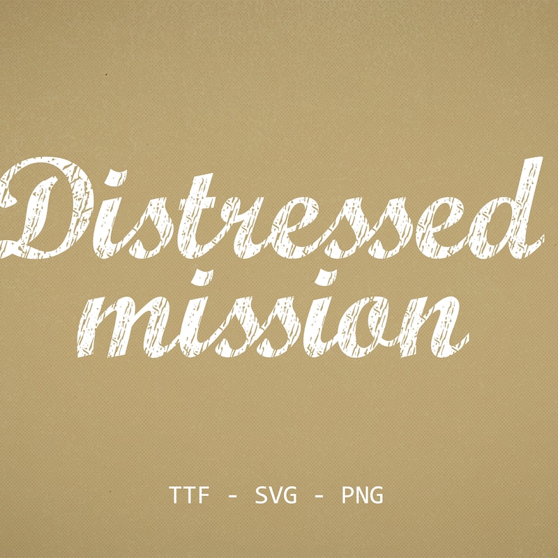 Distressed Cursive Font - Etsy