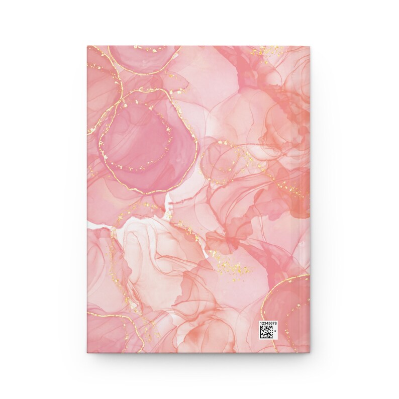 Personalized Pink Marble Glitter Design Name Notebook, Custom Daily ...