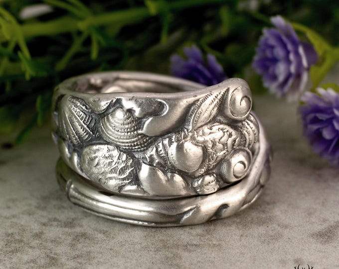 Sterling Silver Gorham Sea Shell Ring, Unique Seashell Ring, Sealife ...