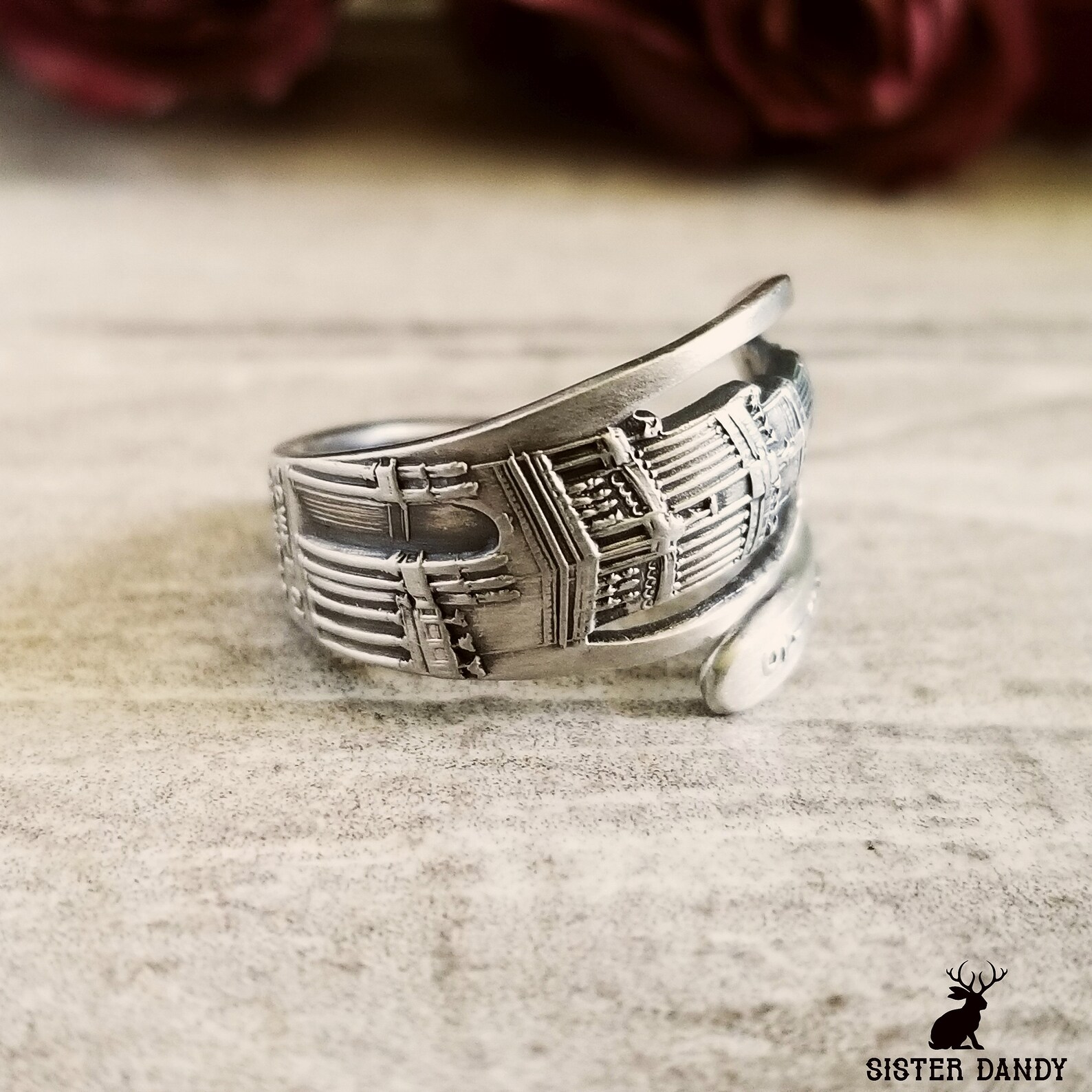 Sterling San Francisco Ring, San Fran Ring, Sterling Ring, Vintage Ring ...