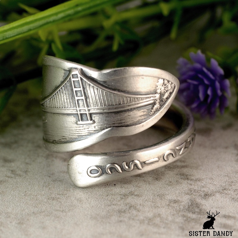 Spoon Rings Golden - Etsy