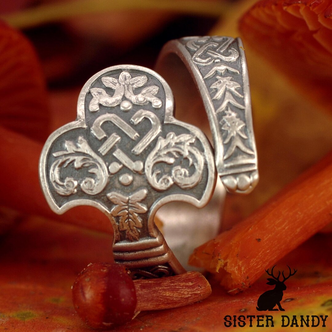 Dainty Celtic Wrap Ring, Sterling Silver Irish Spiral Ring, Silver ...