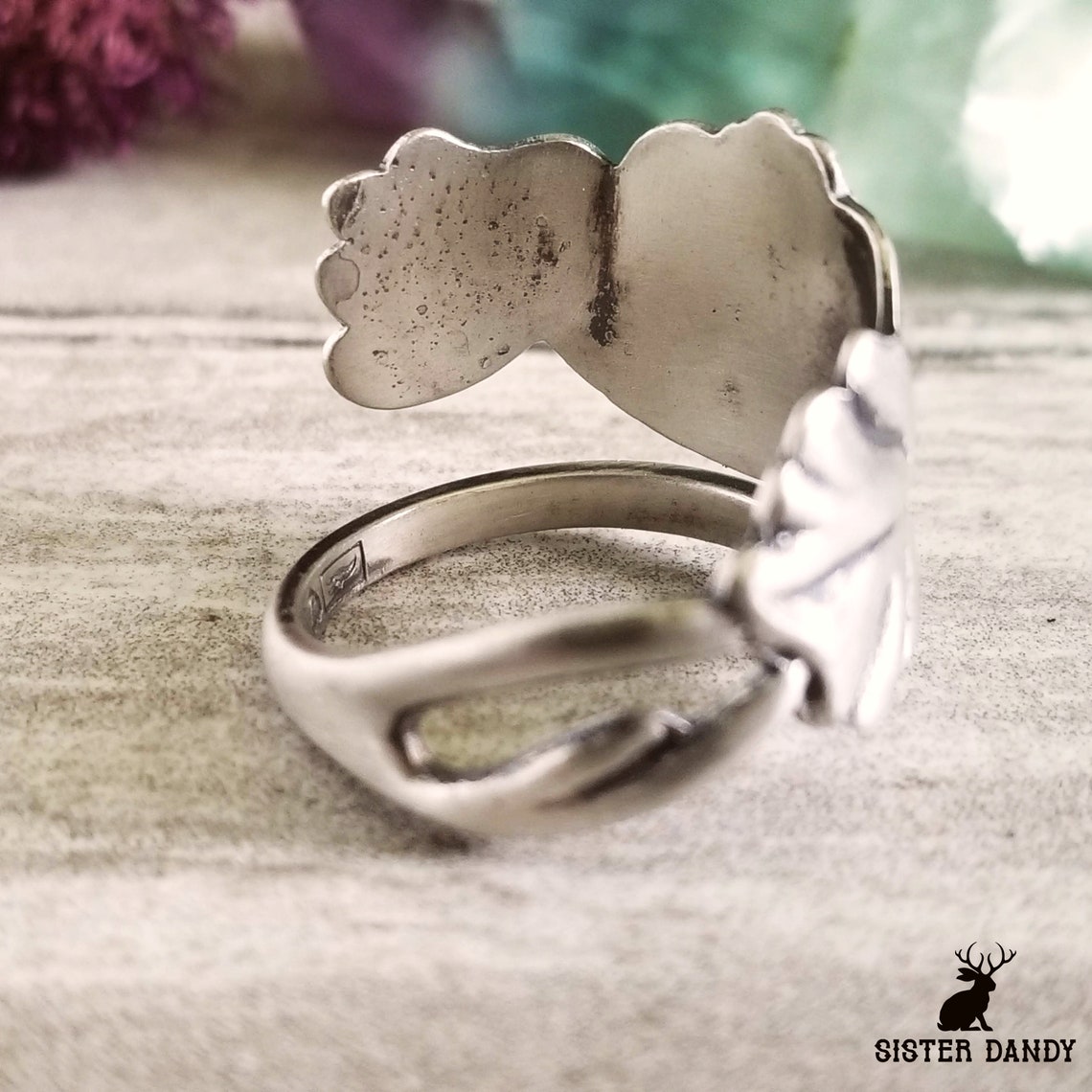 Handmade Carnation Ring, Sterling Silver Bloom Ring, Spring Flower Ring ...