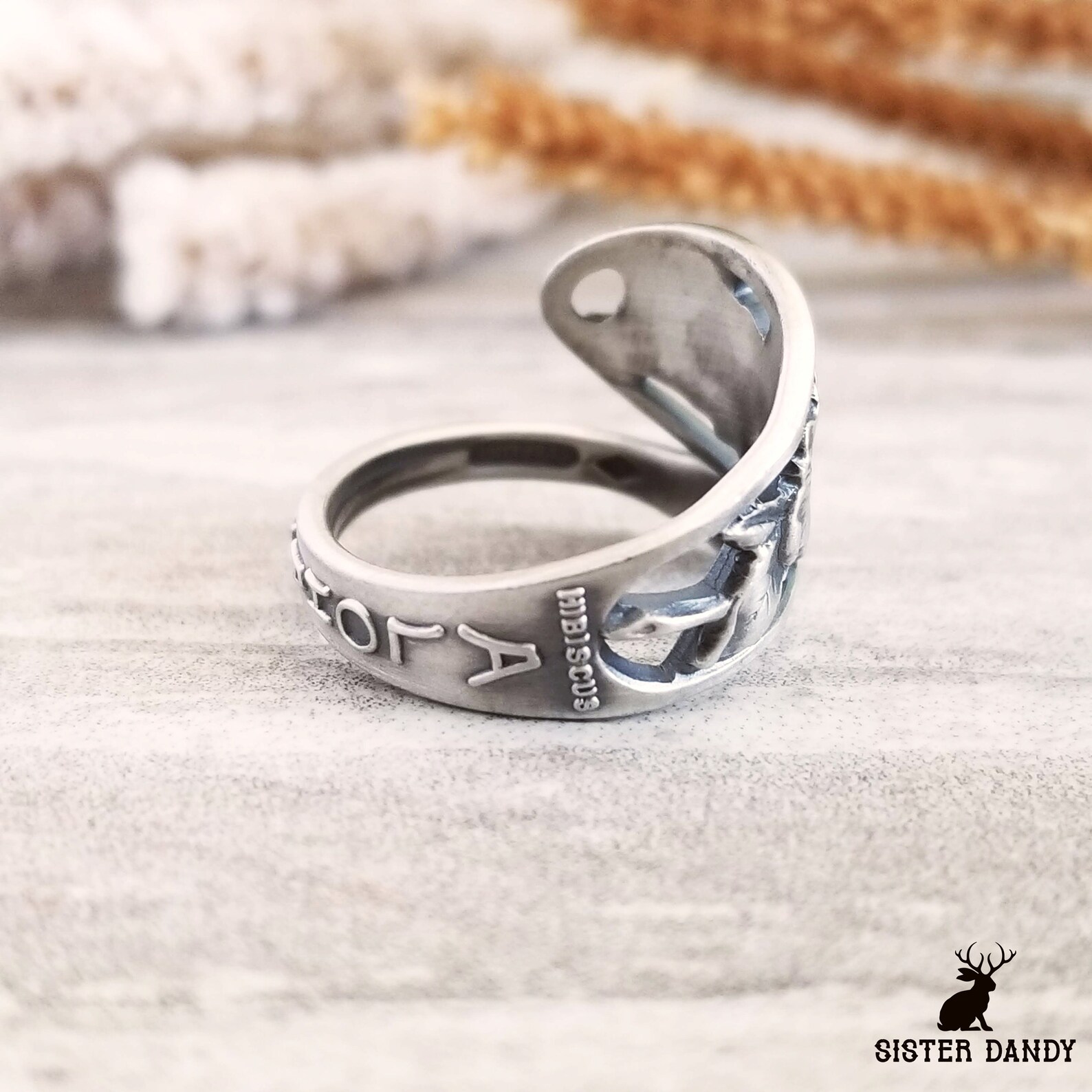 Hibiscus Flower Ring, Hibiscus Wrap Ring, Honolulu, Hawaii Ring ...