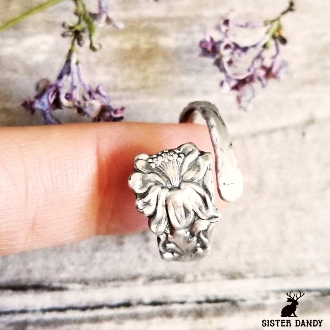 Silver Hibiscus Flower Ring, Hibiscus Ring, Honolulu Hawaii Ring ...