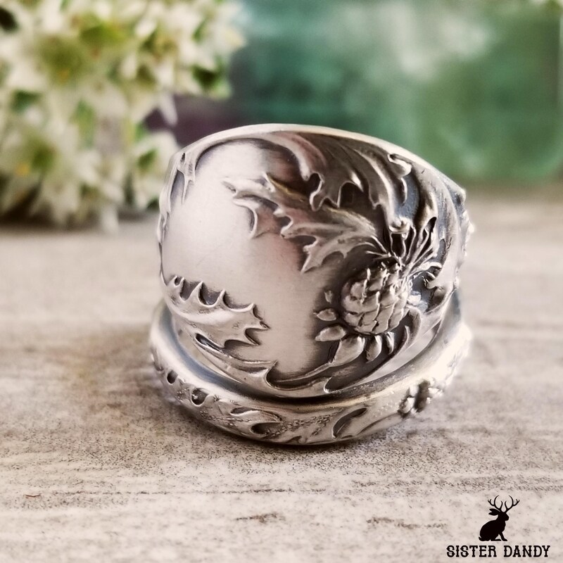 Thistle Ring - Etsy