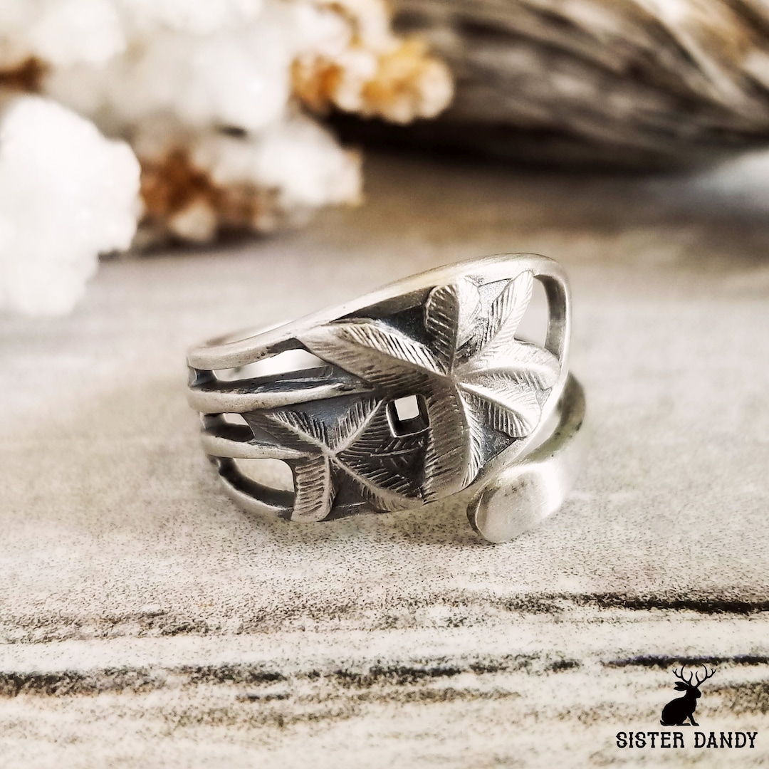 Petite Palm Tree Ring, Florida Silver Ring, Beach Souvenir Ring ...