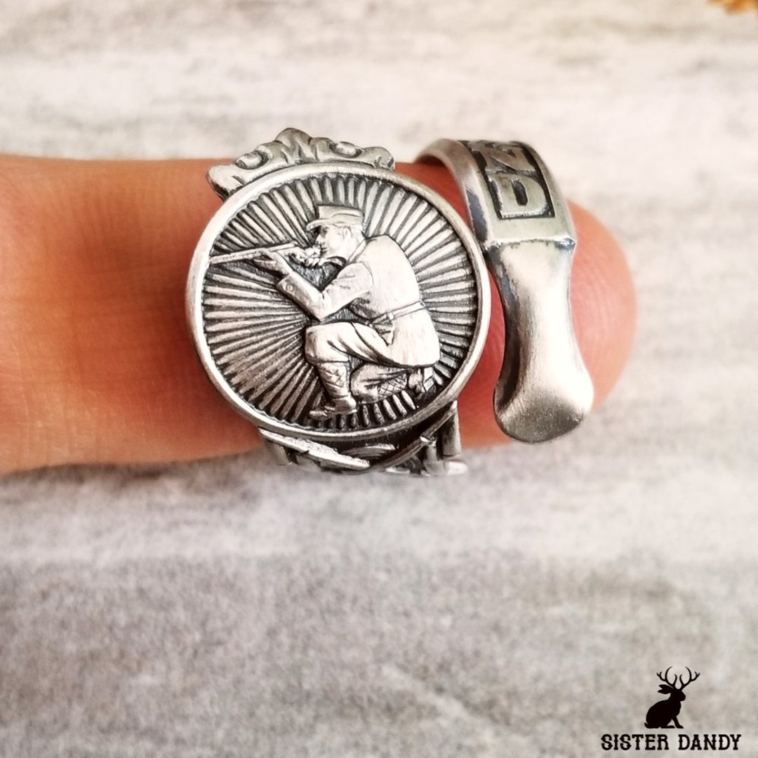 Military Ring, Target Practice Ring, Marksmanship Ring, Verg Ditt Land ...