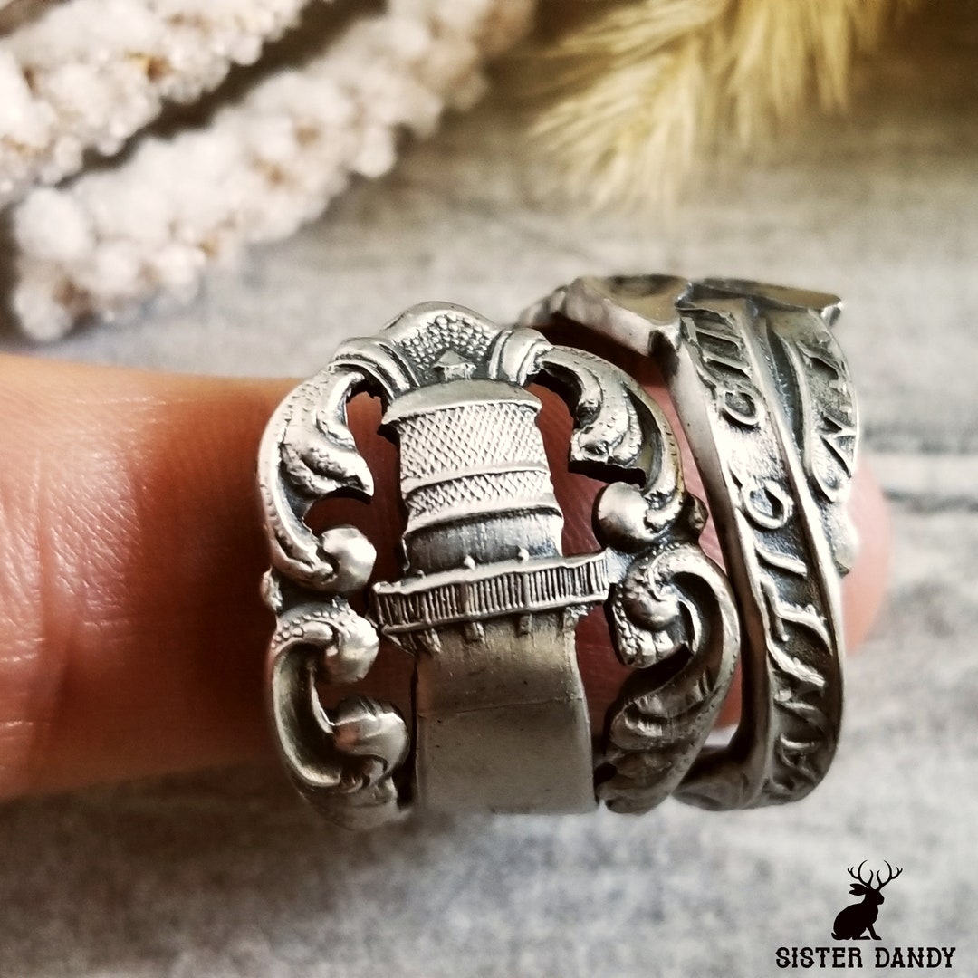 Vintage Lighthouse Ring, Atlantic City Lighthouse Ring, Nautical Ring ...