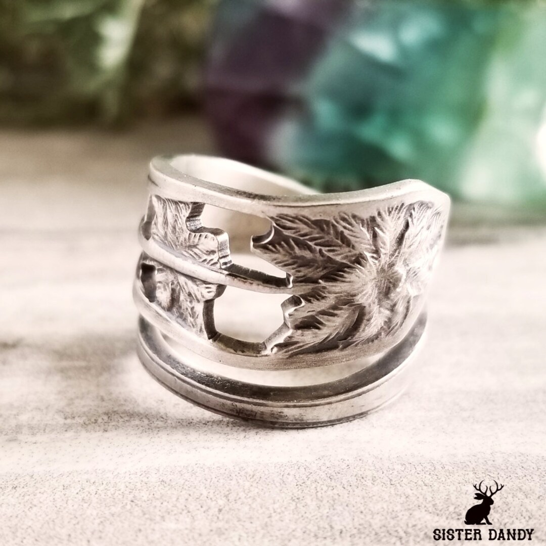Sterling Palm Tree Ring Florida Silver Ring Beach Souvenir - Etsy
