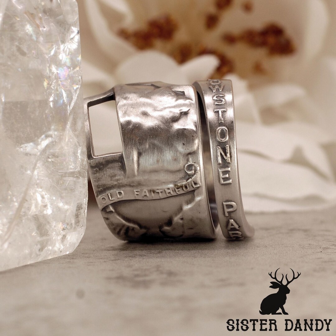 Yellowstone Old Faithful Ring, Sterling Silver Geyser Ring, Yellowstone ...