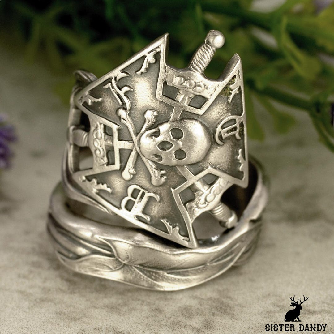 Order of Odd Fellows Ring, Sterling OOF Wrap Ring, Vintage Masonic ...