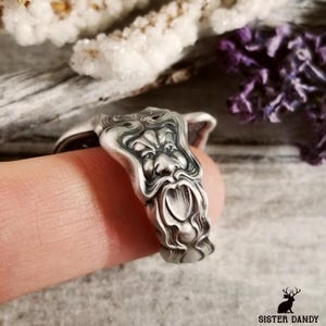 Vintage Green Man Ring, Rare Unger Douvaine Sterling Ring, Handmade ...