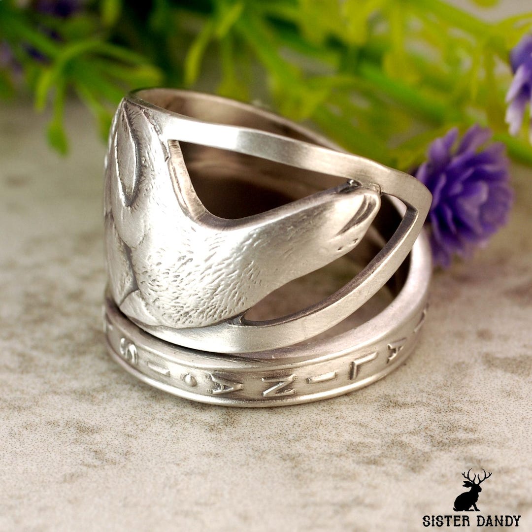 Sterling Silver Sea Lion Ring, Silver Seal Ring, Antique Old Ben Ring ...