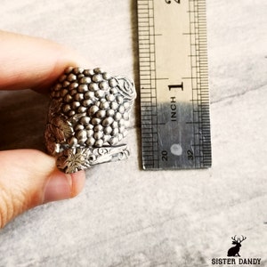 Sterling Grape Ring, Silver Fruit Ring, Grape Vine Ring, Vintage Vitis ...