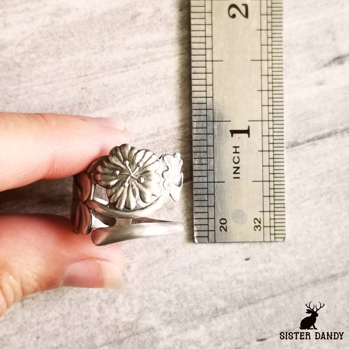 Handmade Carnation Ring, Sterling Silver Bloom Ring, Spring Flower Ring ...