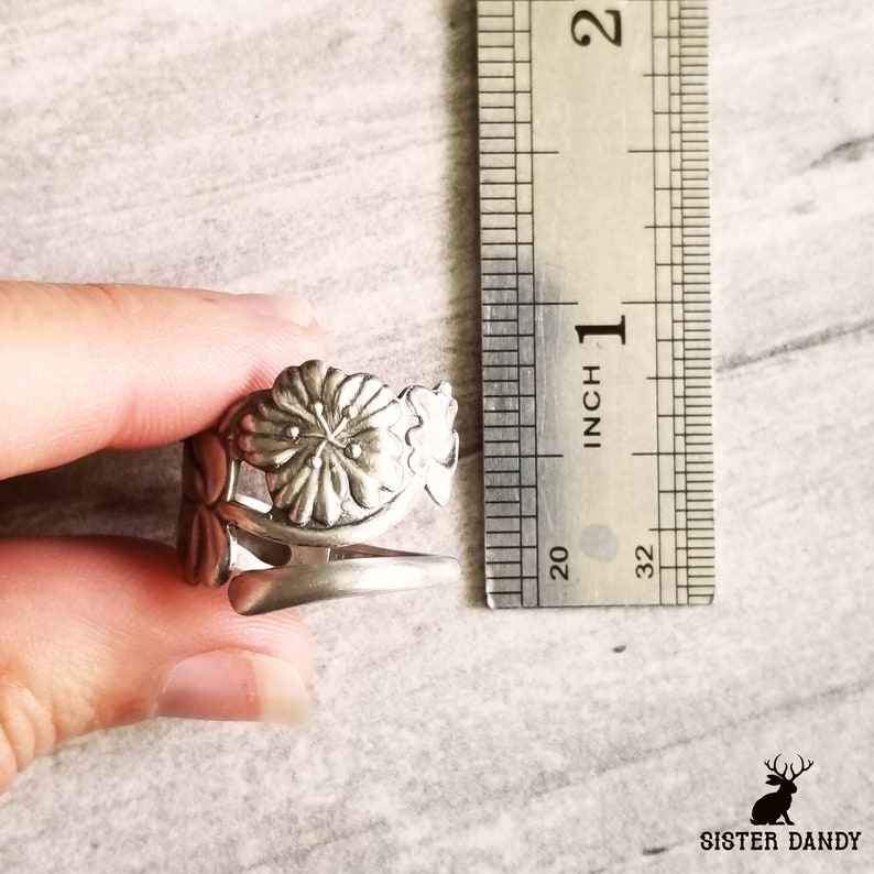Handmade Carnation Ring, Sterling Silver Bloom Ring, Spring Flower Ring ...