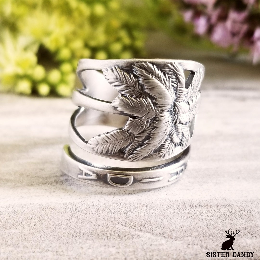 Sterling Palm Tree Ring, Florida Silver Ring, Beach Souvenir Ring ...