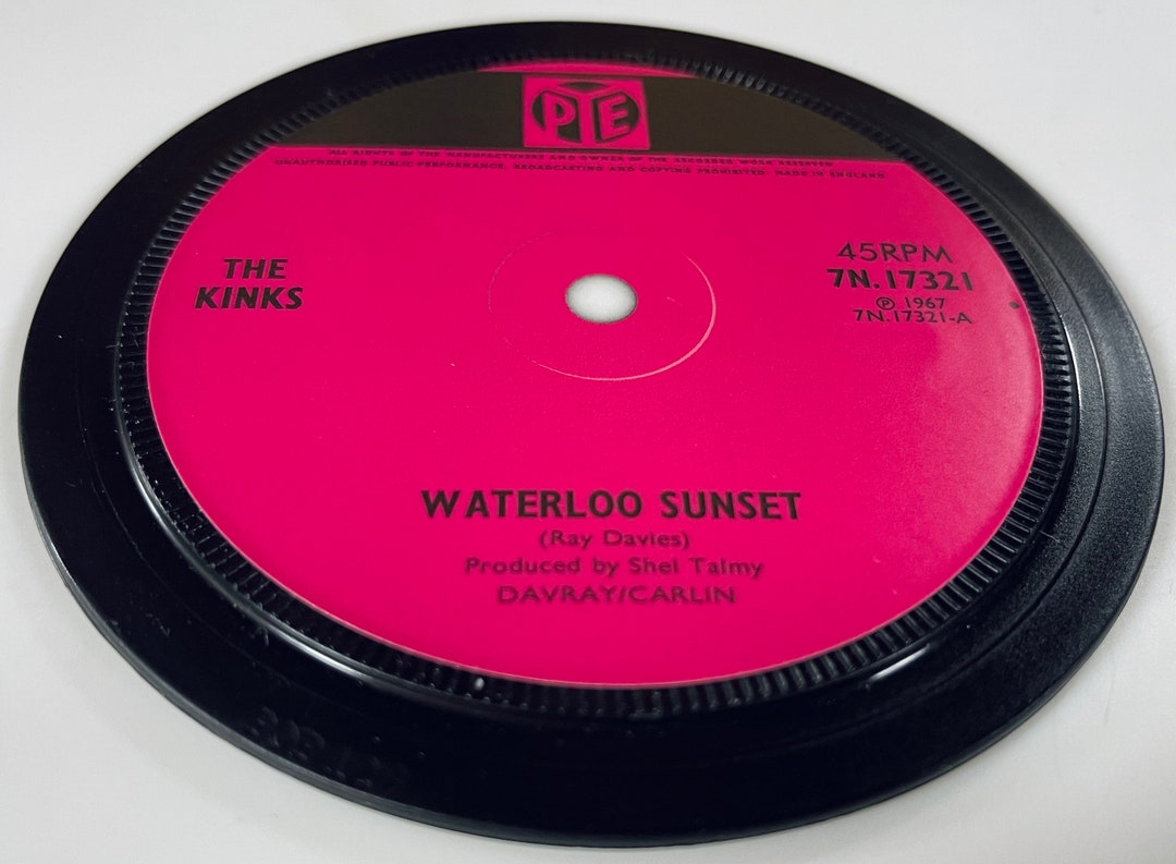 The Kinks Waterloo Sunset. Record Label Coaster. Popsters - Etsy