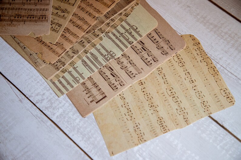 25 Vintage Papers Old Music Notes - Etsy