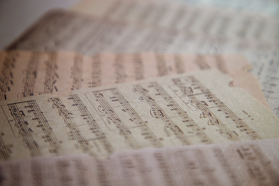 25 Vintage Papers Old Music Notes - Etsy