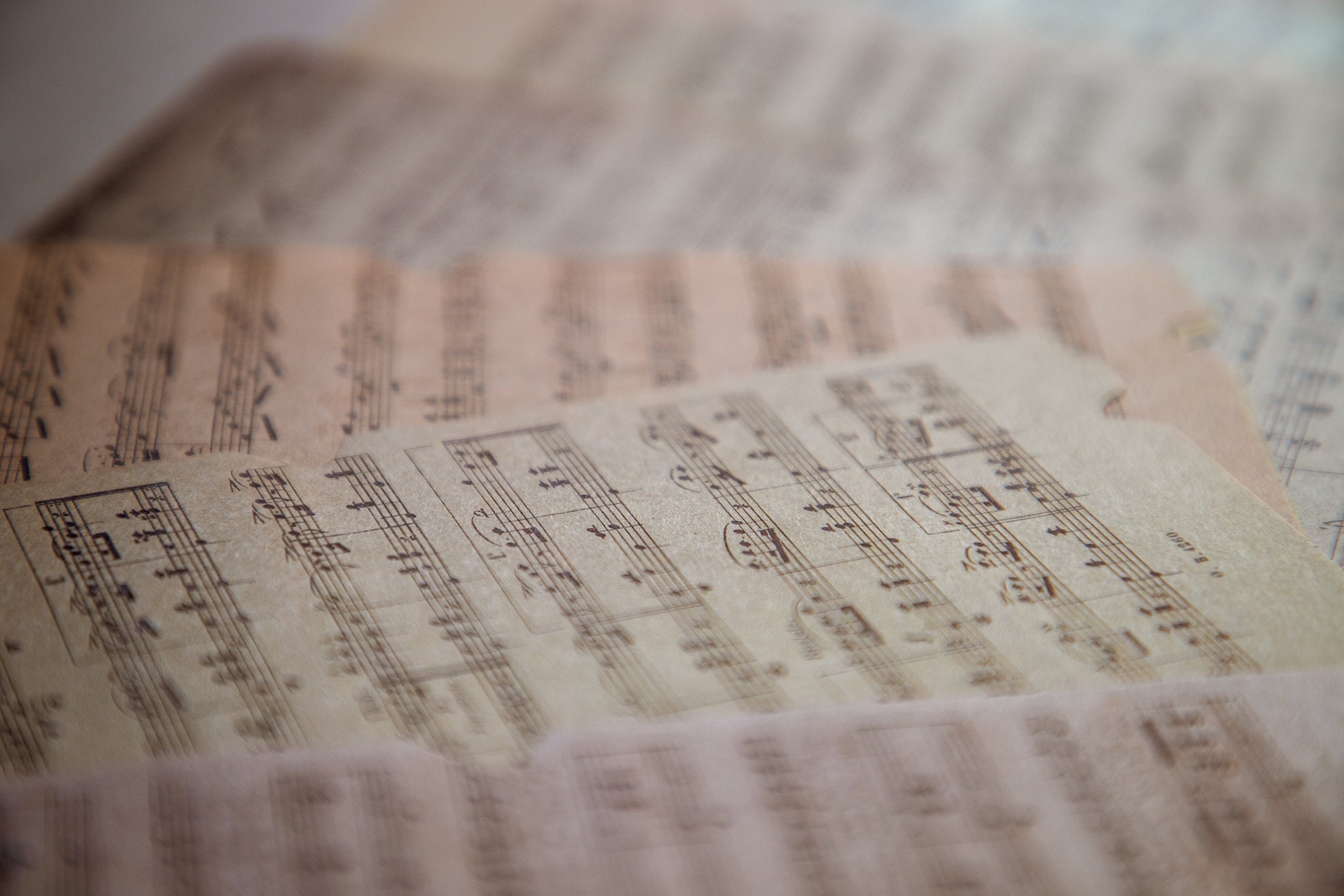 25 Vintage Papers Old Music Notes - Etsy