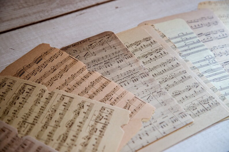 25 Vintage Papers Old Music Notes - Etsy