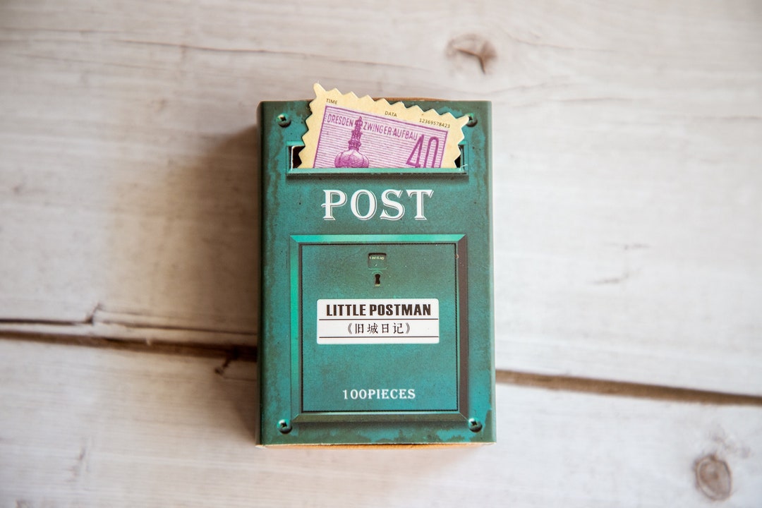 Sticker Set Post Box 100 Stickers Vintage Postal Stamps - Etsy