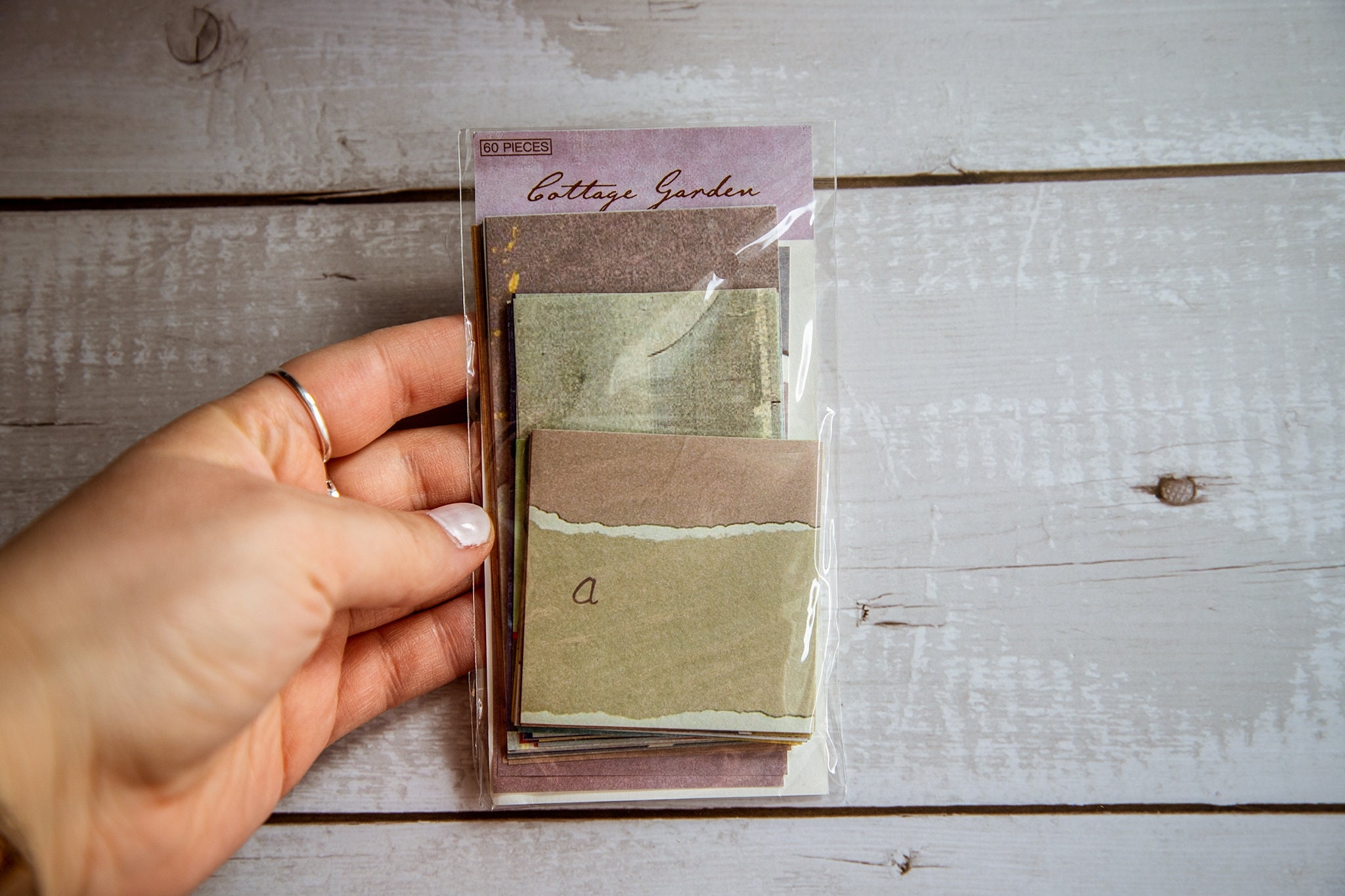 Cottage Garden Torn Edges Paper Pattern - Etsy