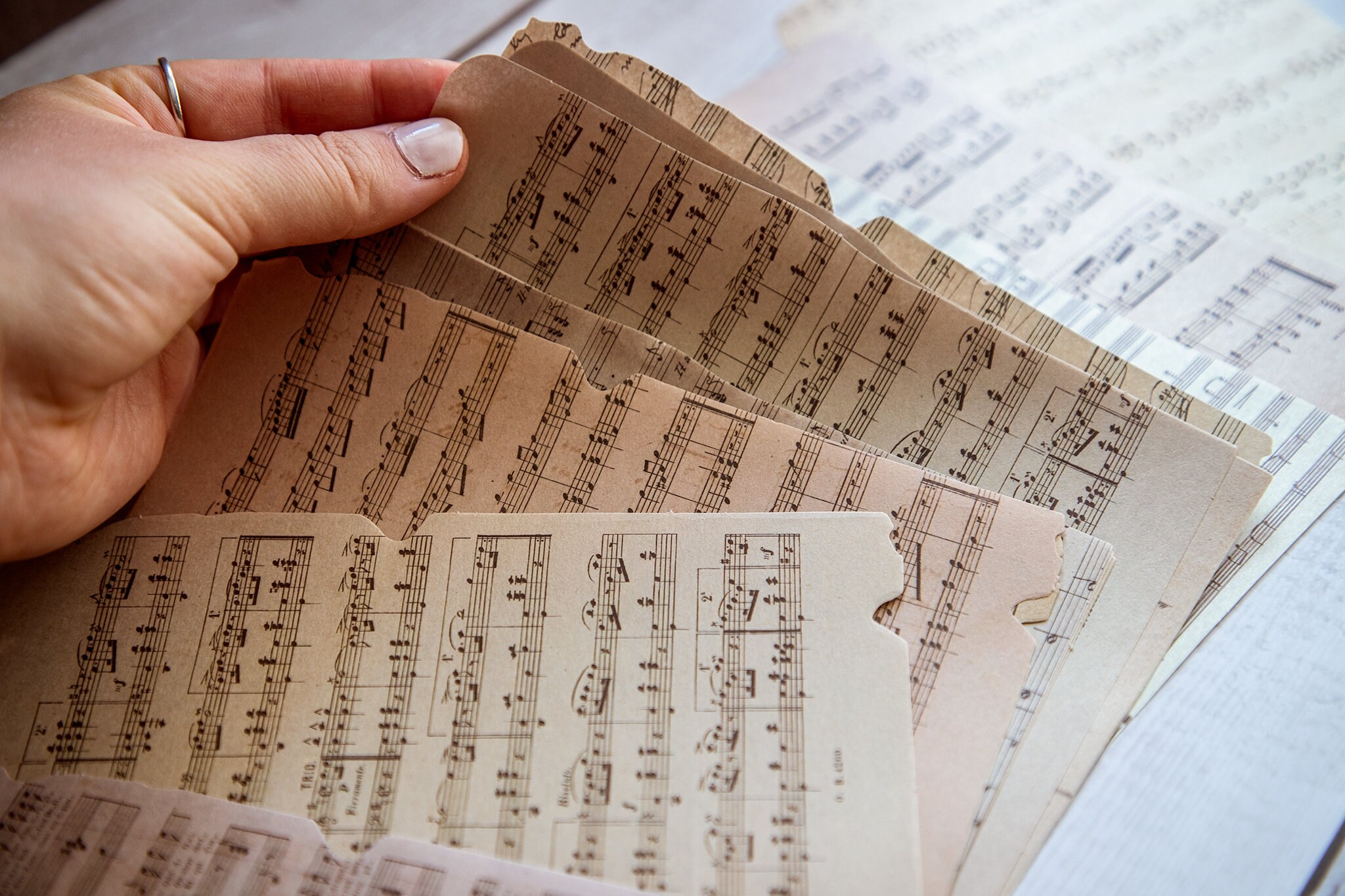 25 Vintage Papers Old Music Notes - Etsy