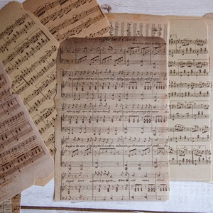 25 Vintage Papers Old Music Notes - Etsy