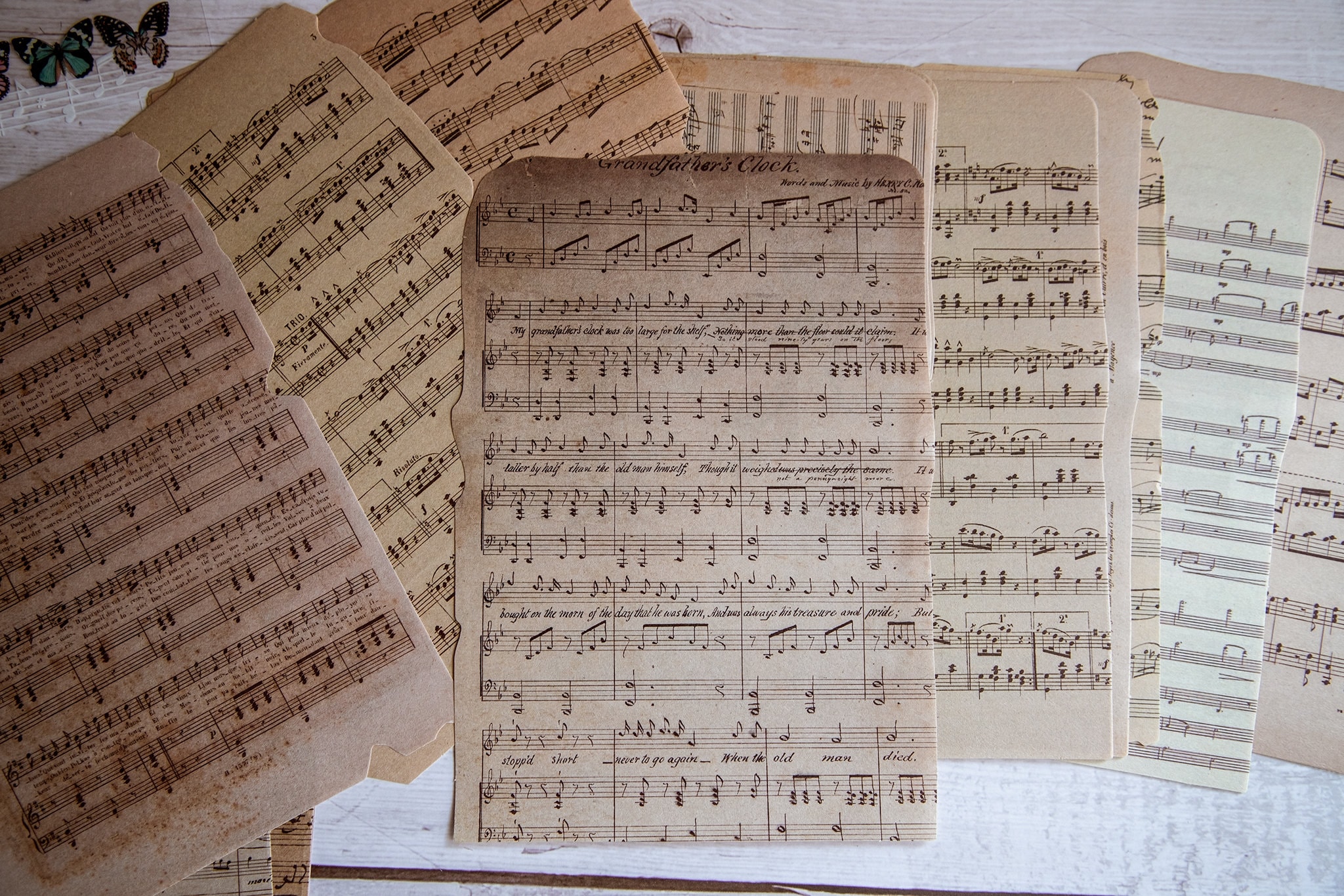 25 Vintage Papers Old Music Notes - Etsy