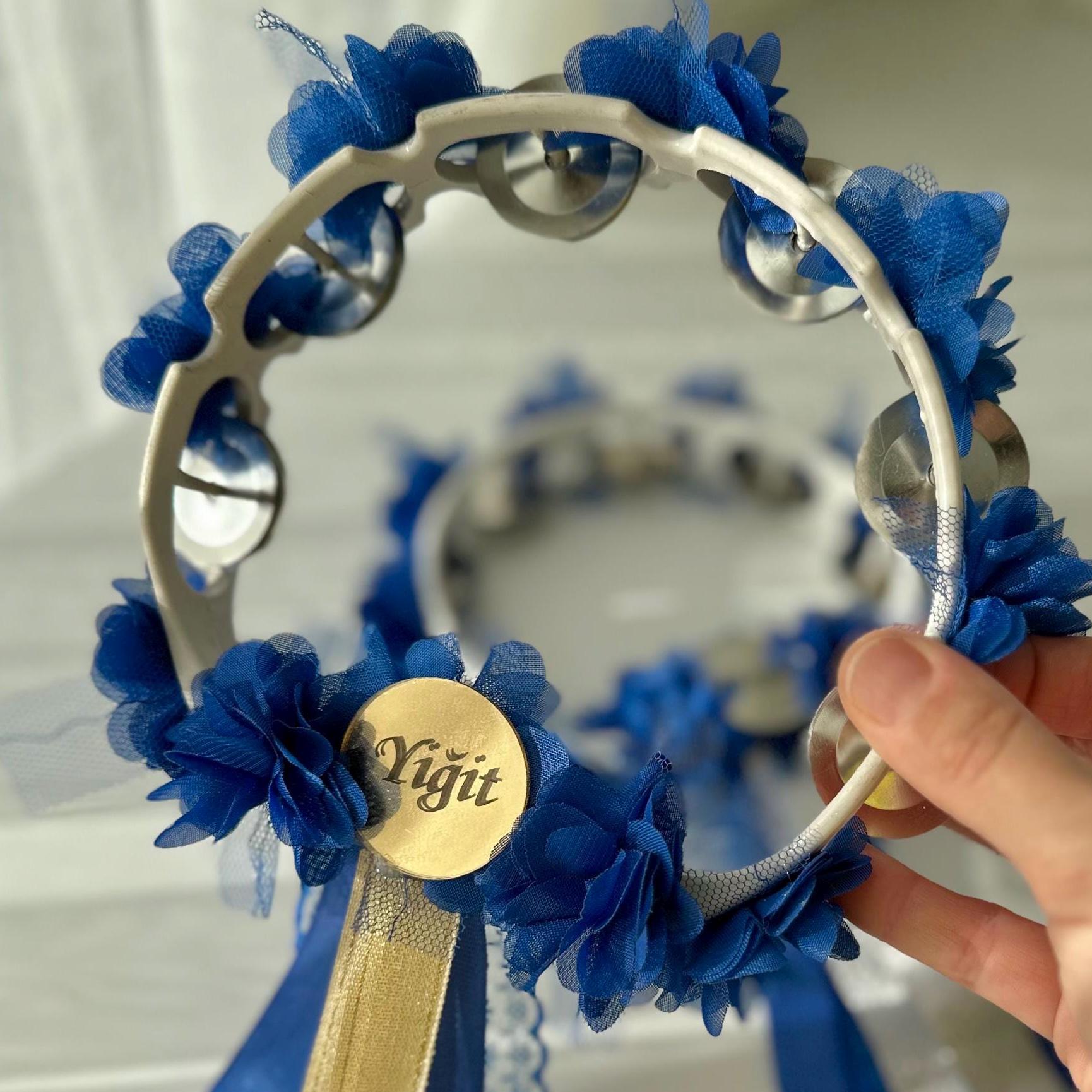 Personalized Bridesmaid Tambourine: Laser-cut Roses, Wedding Henna ...