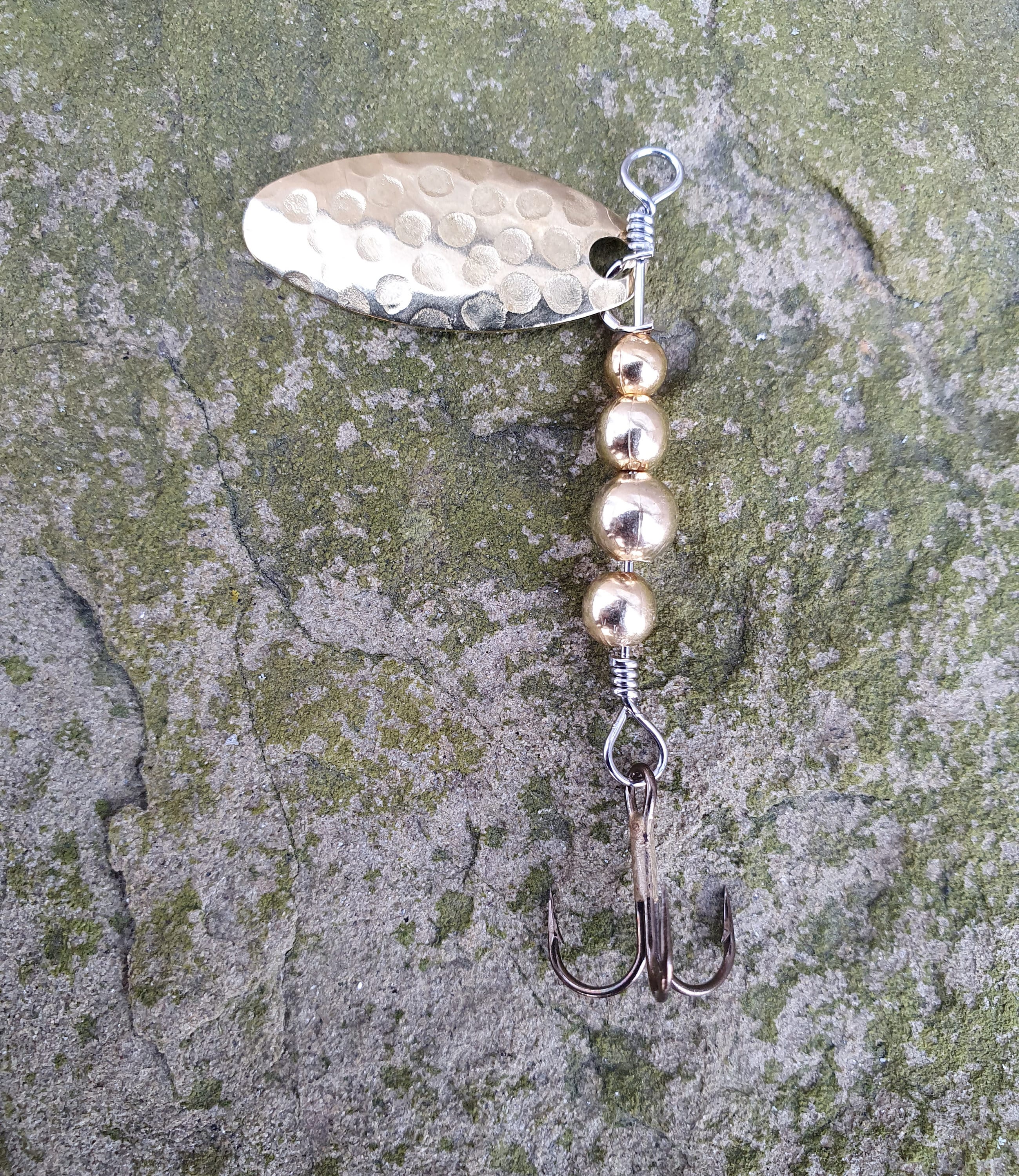 Six Gold Swiss Swing Spinner Lures - Hand Made in USA - Etsy