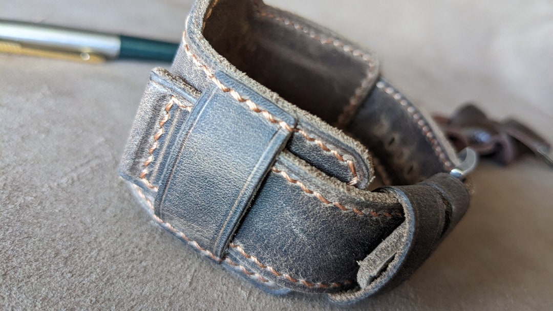 Handmade Genuine Leather Soft Watch Strap/vintage Style Watch Band ...