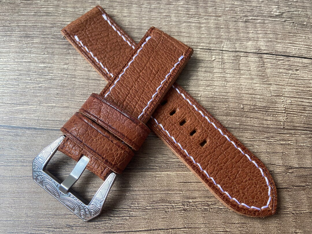 Soft Watch Strap Brown Leather Watch Band Camel Leather 22mm - Etsy