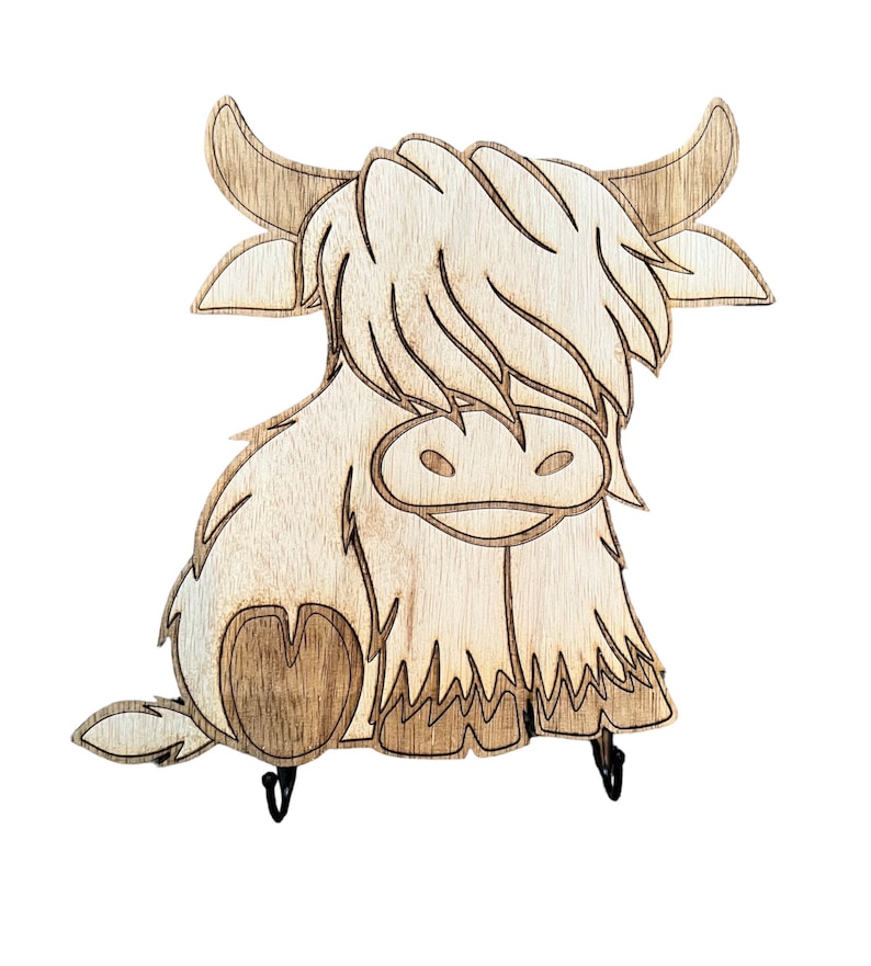 Baby Highland Cow Hook Side Profile - Etsy