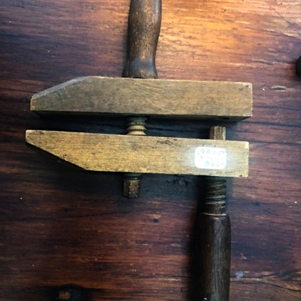 Antique Wooden Vise - Etsy