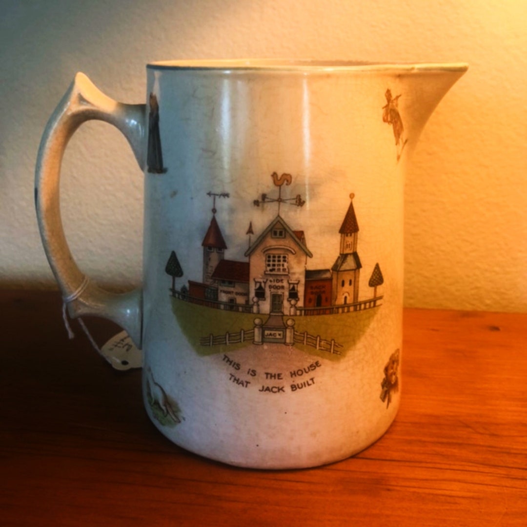 Antique 1920's "house That Jack Built, "maiden All Forlorn" Whimsical ...