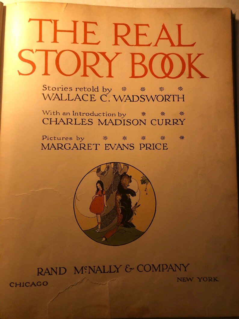 Vintage Children's Book "the Real Story" With Illustrations, Published ...
