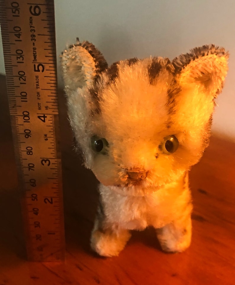Vintage Steiff Mohair Cat With Steiff Button - Etsy