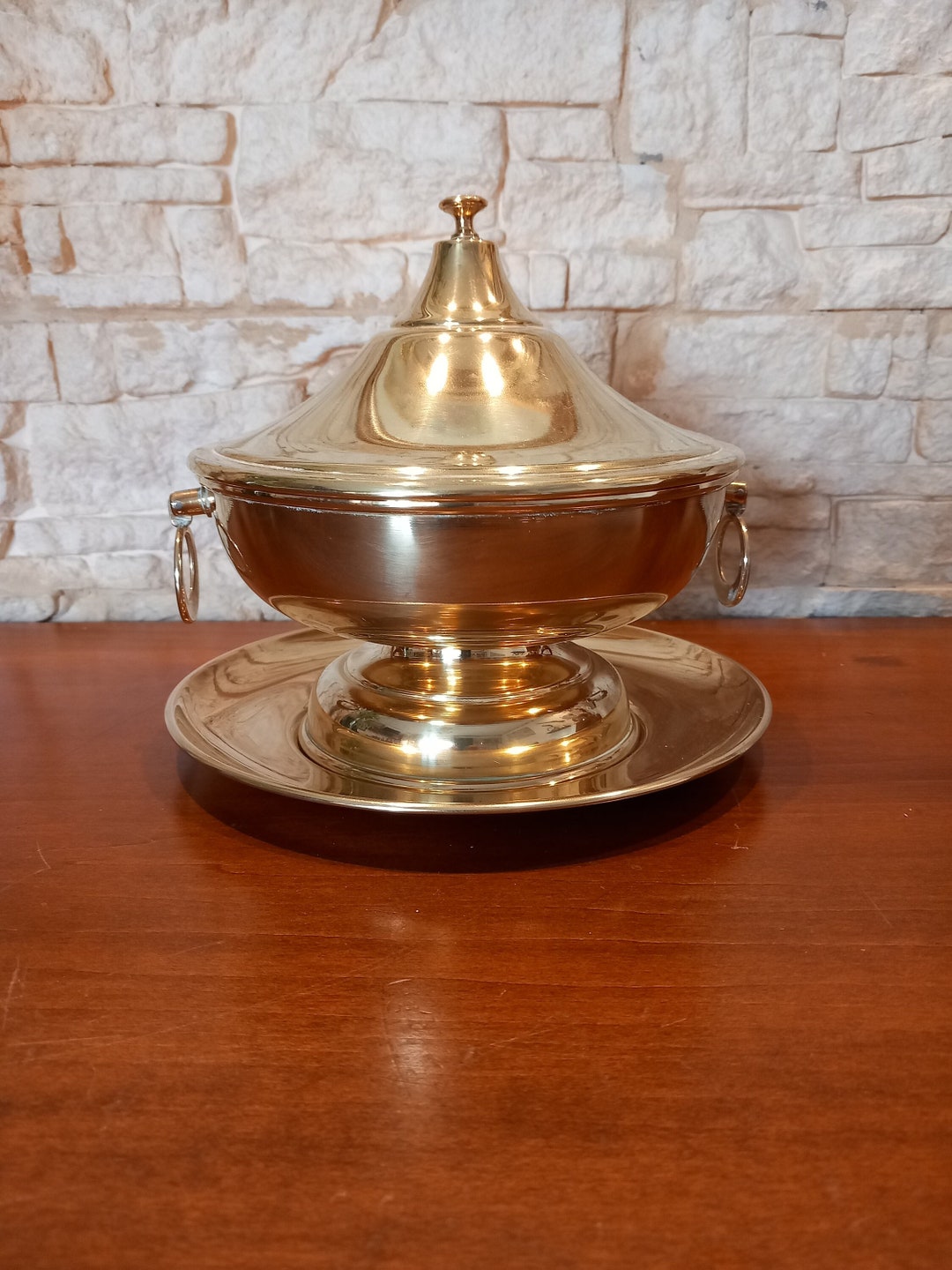 Brass Centerpiece - Etsy