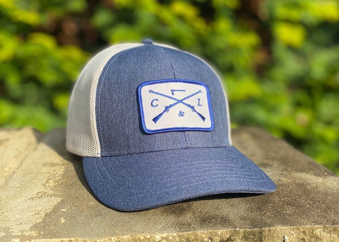 Concord & Lex Logo Patch and Blue Heathered Snapback Trucker Hat - Etsy